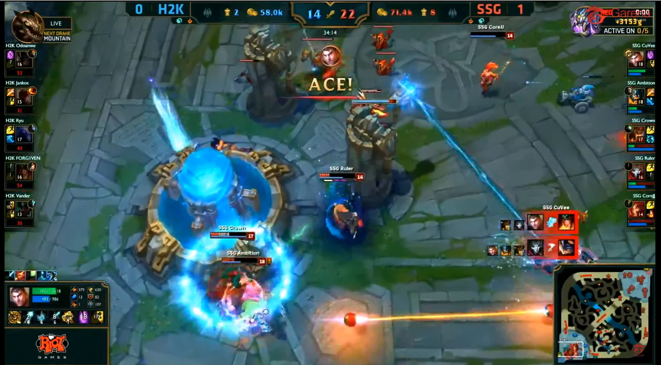 《英雄聯盟》隊伍 SSG 3:0 取勝 晉級 2016 世界大賽總決賽、出戰 SKT《League of Legends》 - 巴哈姆特