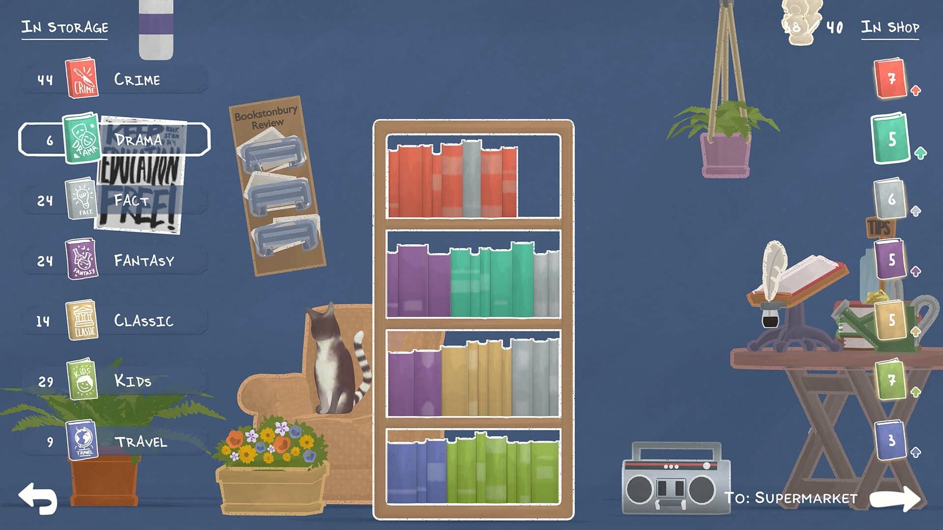 在海邊經營二手書店！休閒模擬新作《小書店》公開遊玩影片《Tiny Bookshop》 - 巴哈姆特