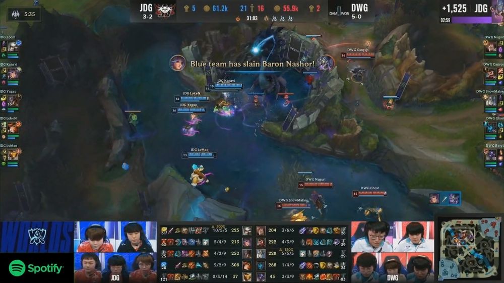 《英雄聯盟》2020 世界大賽 DWG、JDG 以 B 組一、二晉級 JDG 中斷 DWG 零敗紀錄《League of Legends》 - 巴哈姆特