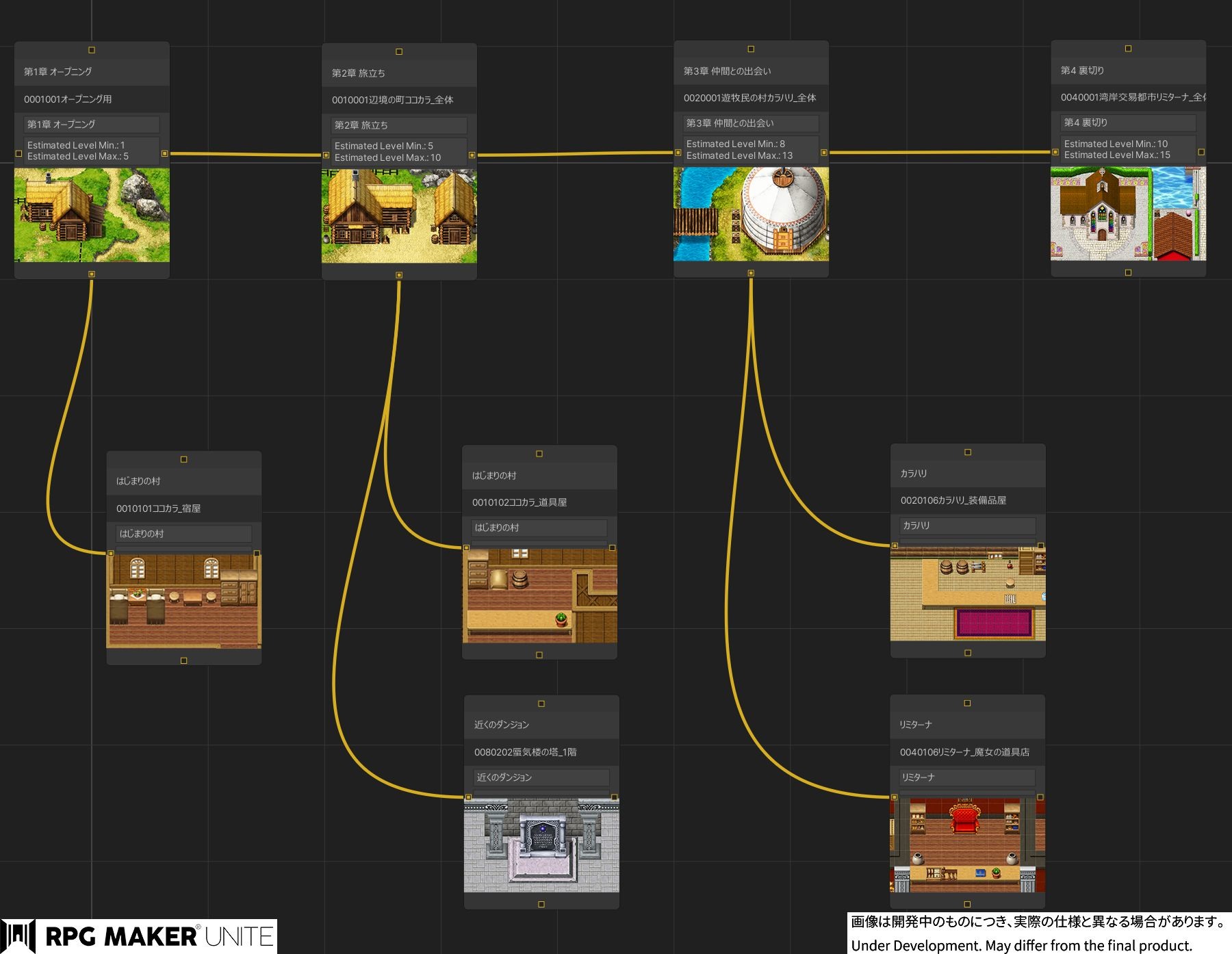 《RPG 製作大師》系列新作《RPG Maker Unite》公開「流程圖編輯器」新功能情報《RPG Maker Unite》 - 巴哈姆特
