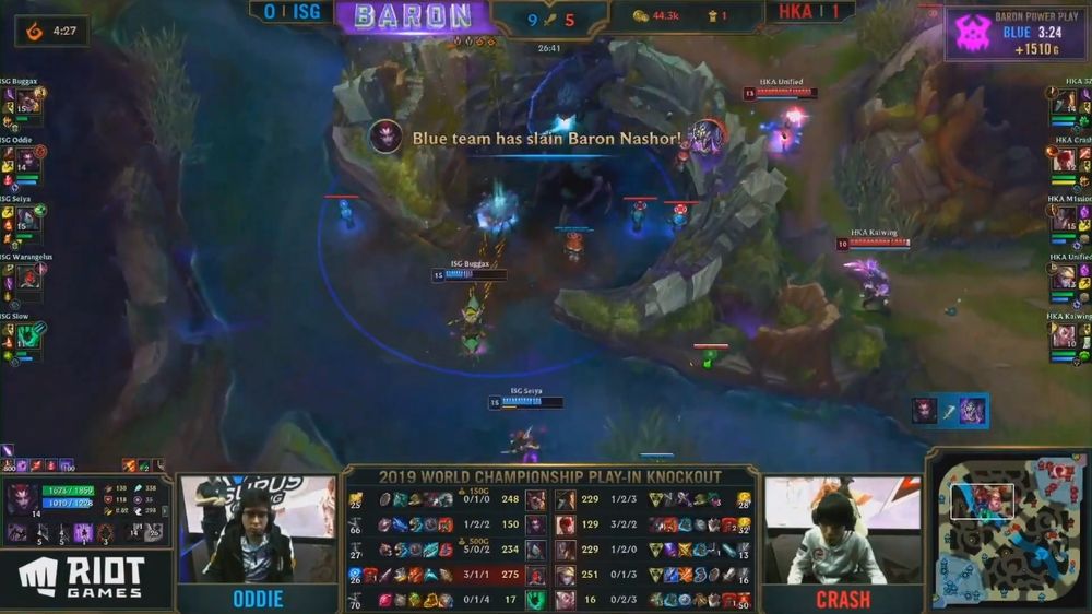 《英雄聯盟》2019 世界大賽入圍淘汰賽 HKA 以 3:1 擊敗對手 ISG 確定晉級 16 強小組賽《League of Legends》 - 巴哈姆特