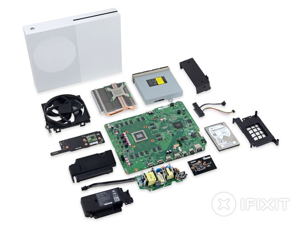 iFixit 公布 Xbox One S 主機拆解報告 一窺新款式薄型主機內部構造 - 巴哈姆特