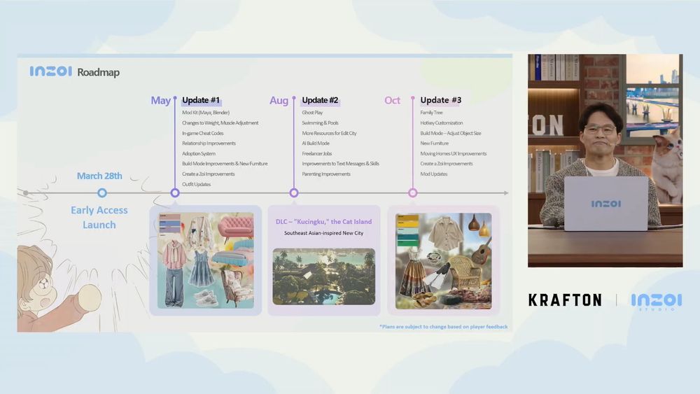 生活模擬遊戲《inZOI》公布未來遊戲規劃路線圖 預定 3 月 20 日推出免費試玩版《inZOI》 - 巴哈姆特