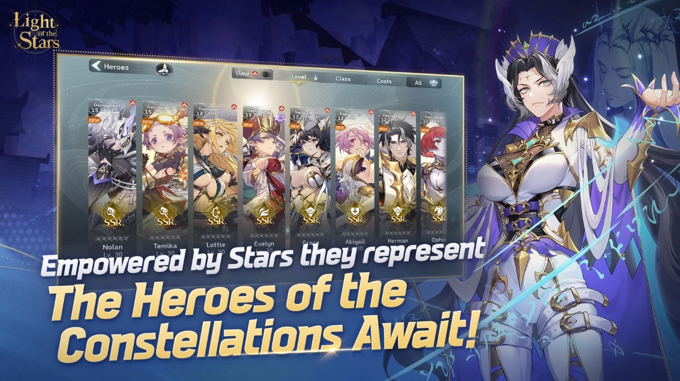 二次元策略 RPG《Light of the Stars》今日推出 與星辰之力繼承者們攜手拯救世界《별의 전쟁》 - 巴哈姆特