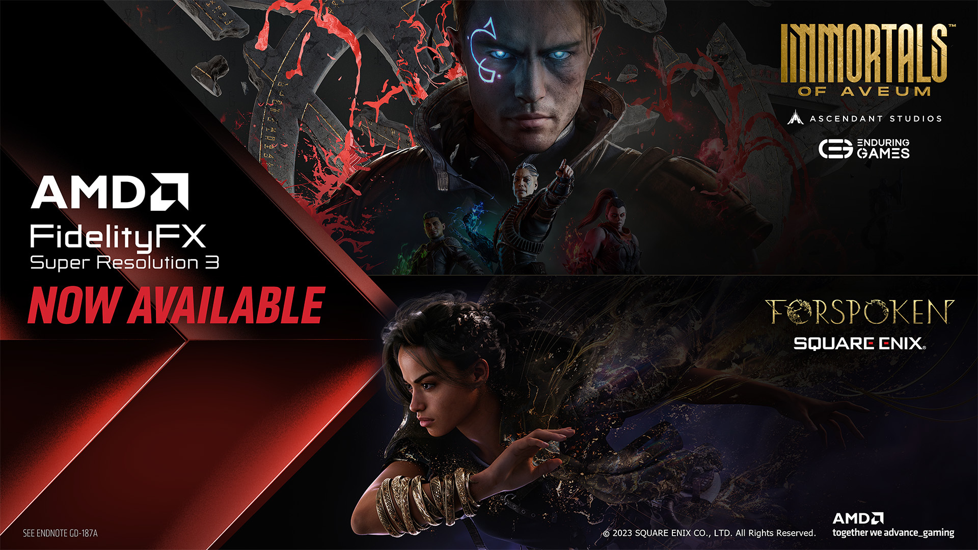 AMD FSR 3 技術正式推出 首發支援《魔咒之地》《亙古魔戰》兩款作品《FORSPOKEN》 - 巴哈姆特