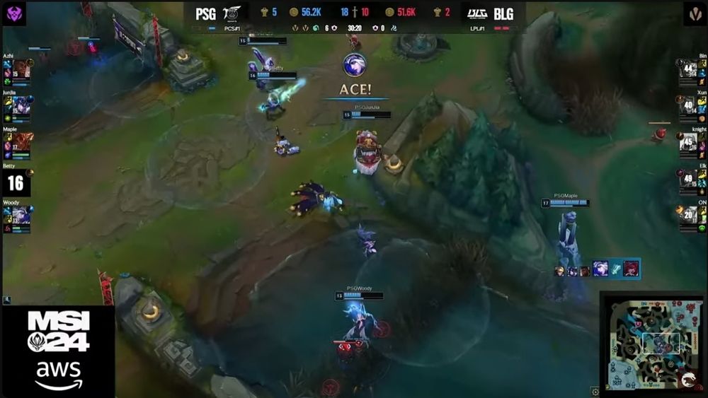 《英雄聯盟》2024 MSI 分組賽 PSG 以 2:3 惜敗 LPL 賽區隊伍 BLG 挺進勝部四強《League of Legends》 - 巴哈姆特