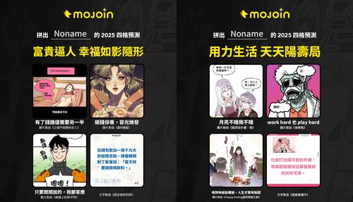 漫畫小說平台 MOJOIN 推出趣味測驗 拼出屬於自己的 2025 年四格預測 - 巴哈姆特