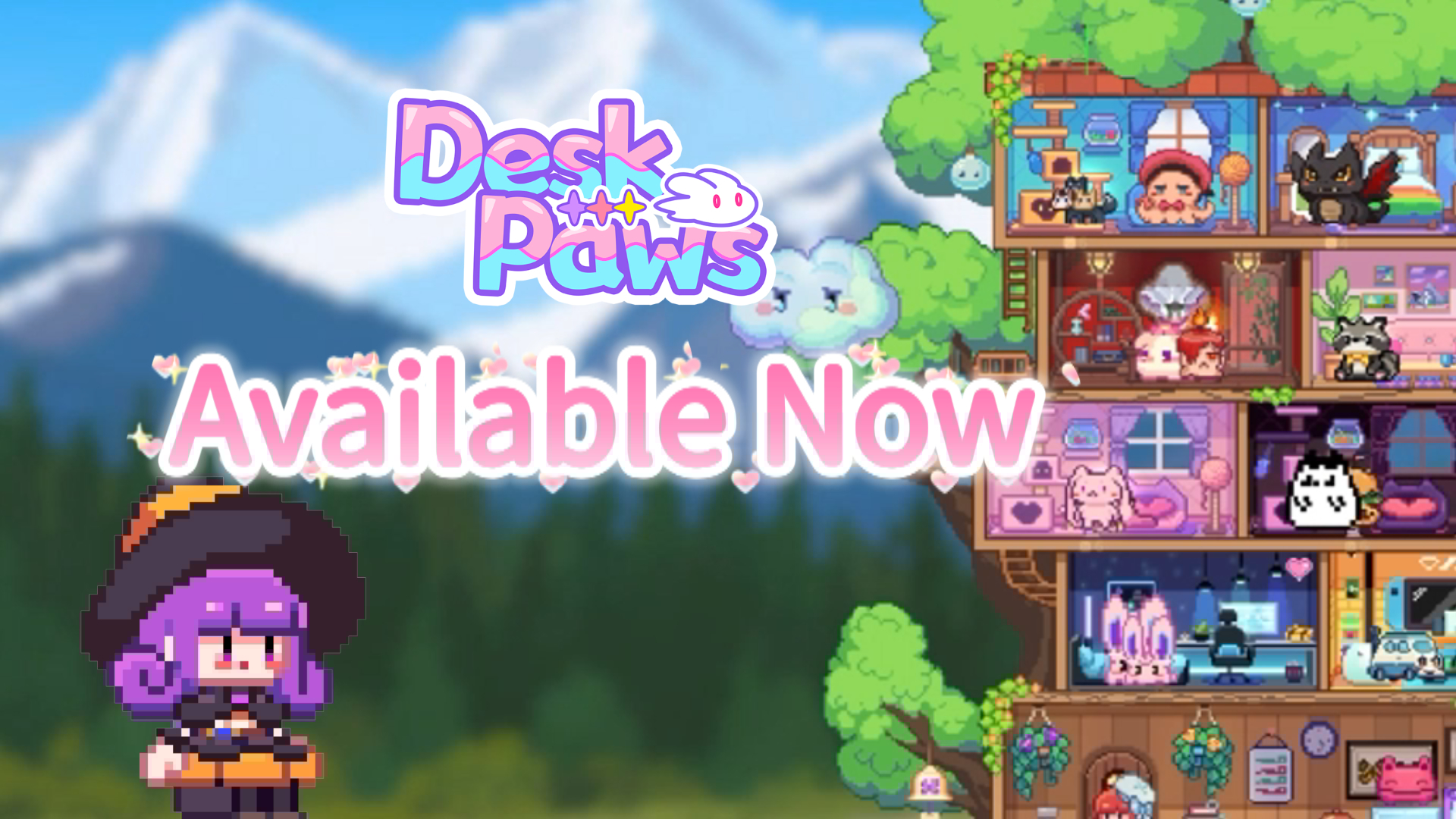 可愛寵物收集桌面遊戲《桌寵屋》於 Steam 平台推出《Desk Paws》 - 巴哈姆特