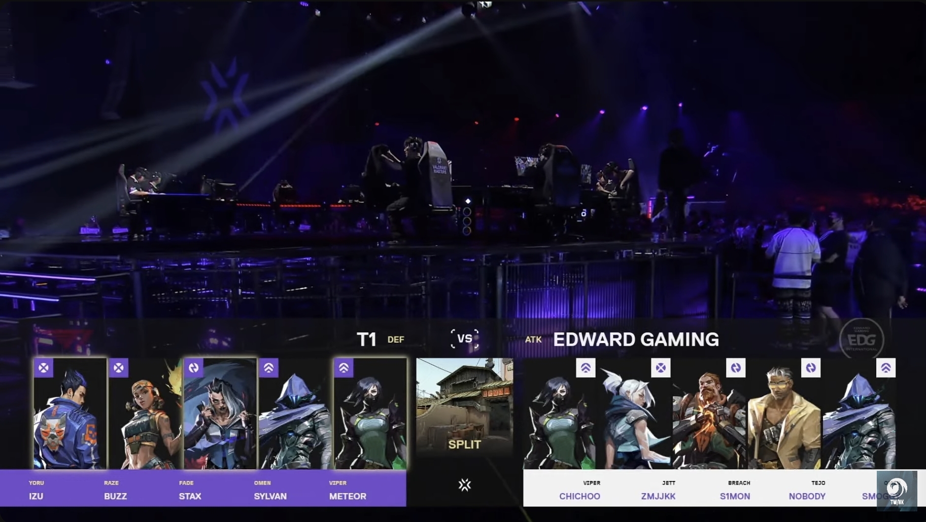 《特戰英豪》2025 VCT 曼谷大師賽季後賽 Day1 隊伍 EDG 以 2:1 戰勝 T1 進入勝部組《VALORANT》 - 巴哈姆特