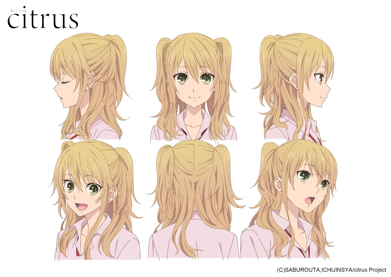 《citrus~柑橘味香氣》動畫版角色設定公開 動畫瘋將與日本同步開播《Citrus》 - 巴哈姆特