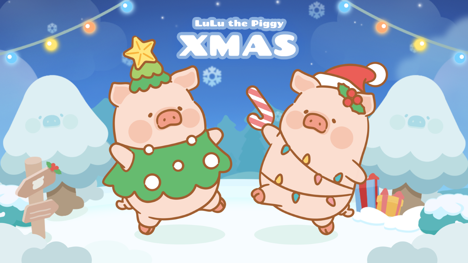 《罐頭豬 LuLu 世界》聖誕主題更新 「聖誕樹 LuLu」和「聖誕 Lu 豬」登場《Canned Pig LuLu World》 - 巴哈姆特