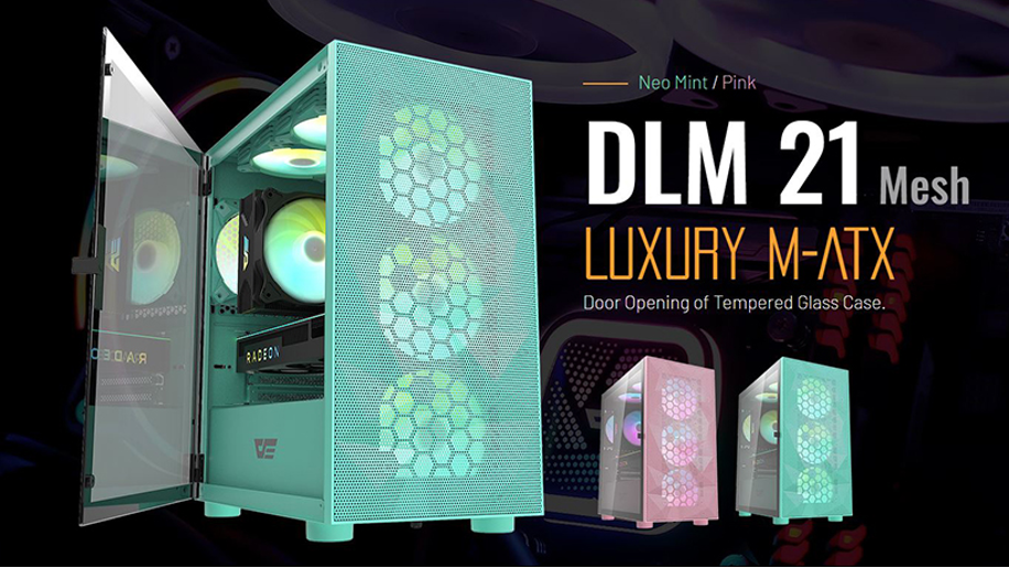 勇者福利社 - 「拒絕無聊黑白，跳色小。新。機！」 darkFlash大飛 DLM21 Mesh M-ATX機箱組機套-抽獎活動 - 巴哈姆特