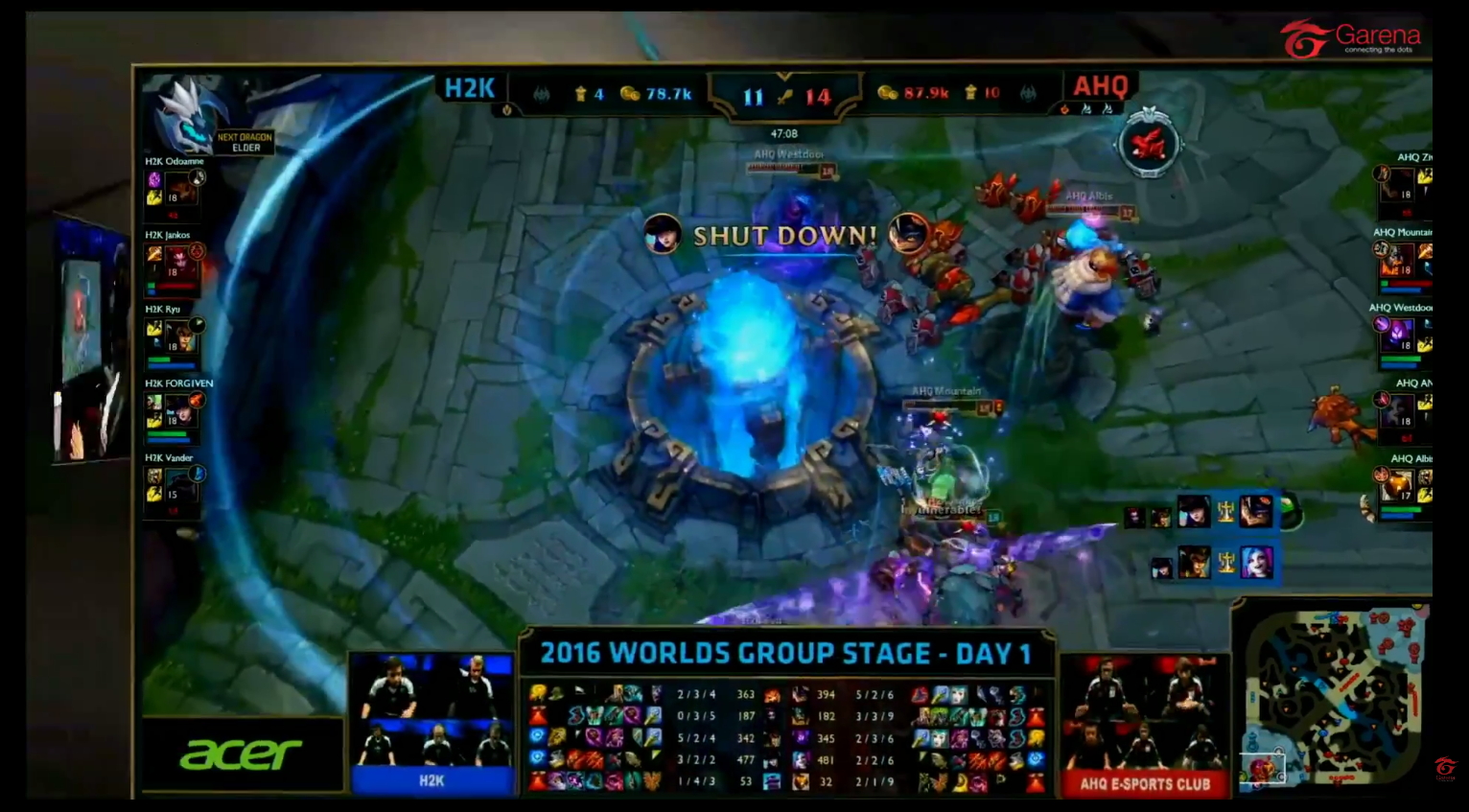 《英雄聯盟》隊伍 ahq 取得 2016 世界大賽小組賽首場比賽勝利《League of Legends》 - 巴哈姆特