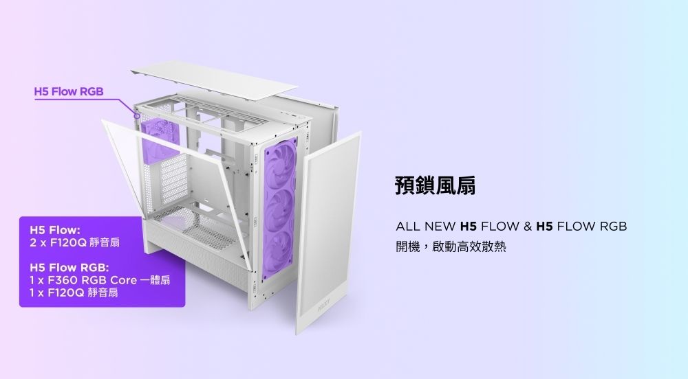 NZXT 新產品 H5 FLOW & H5 FLOW RGB 在台上市 - 巴哈姆特