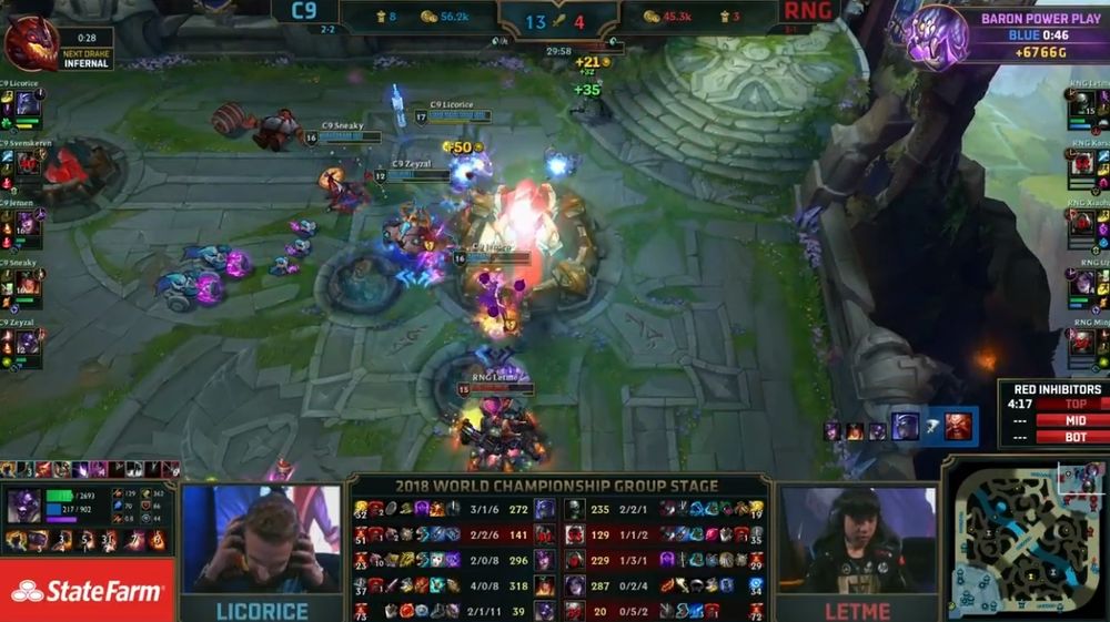 《英雄聯盟》2018 世界小組賽第五天 隊伍 C9 擊敗 VIT 以四勝確定晉級《League of Legends》 - 巴哈姆特