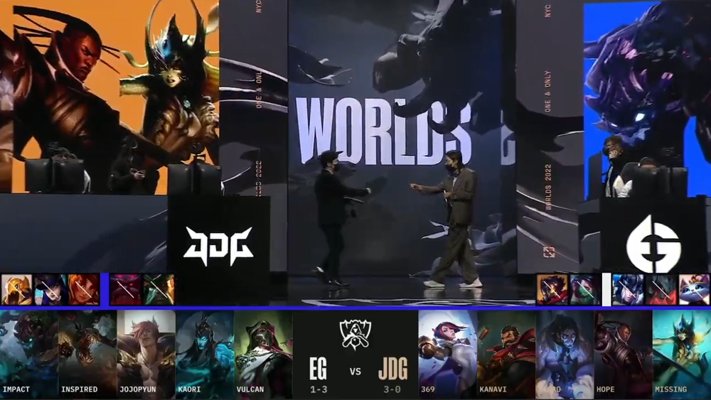 《英雄聯盟》世界大賽 JDG 厄薩斯降臨 加賽擊敗 DK 以小組第一晉級八強《League of Legends》 - 巴哈姆特