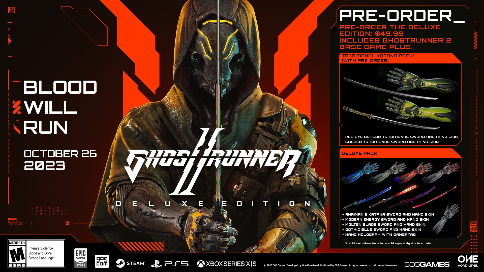 第一人稱賽博龐克動作遊戲《幽影行者 2》宣布 10 月上市 即日起開放預購《Ghostrunner 2》 - 巴哈姆特