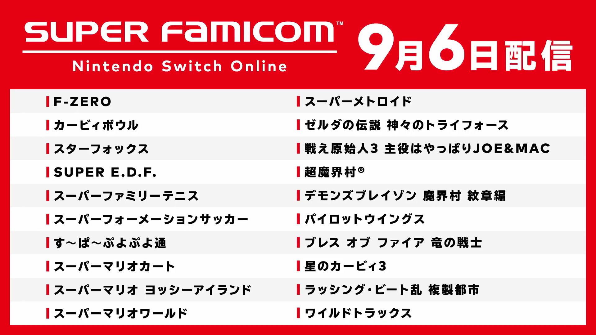 「Super Famicom Nintendo Switch Online」服務 6 日起跑 提供經典超任遊戲下載遊玩 - 巴哈姆特
