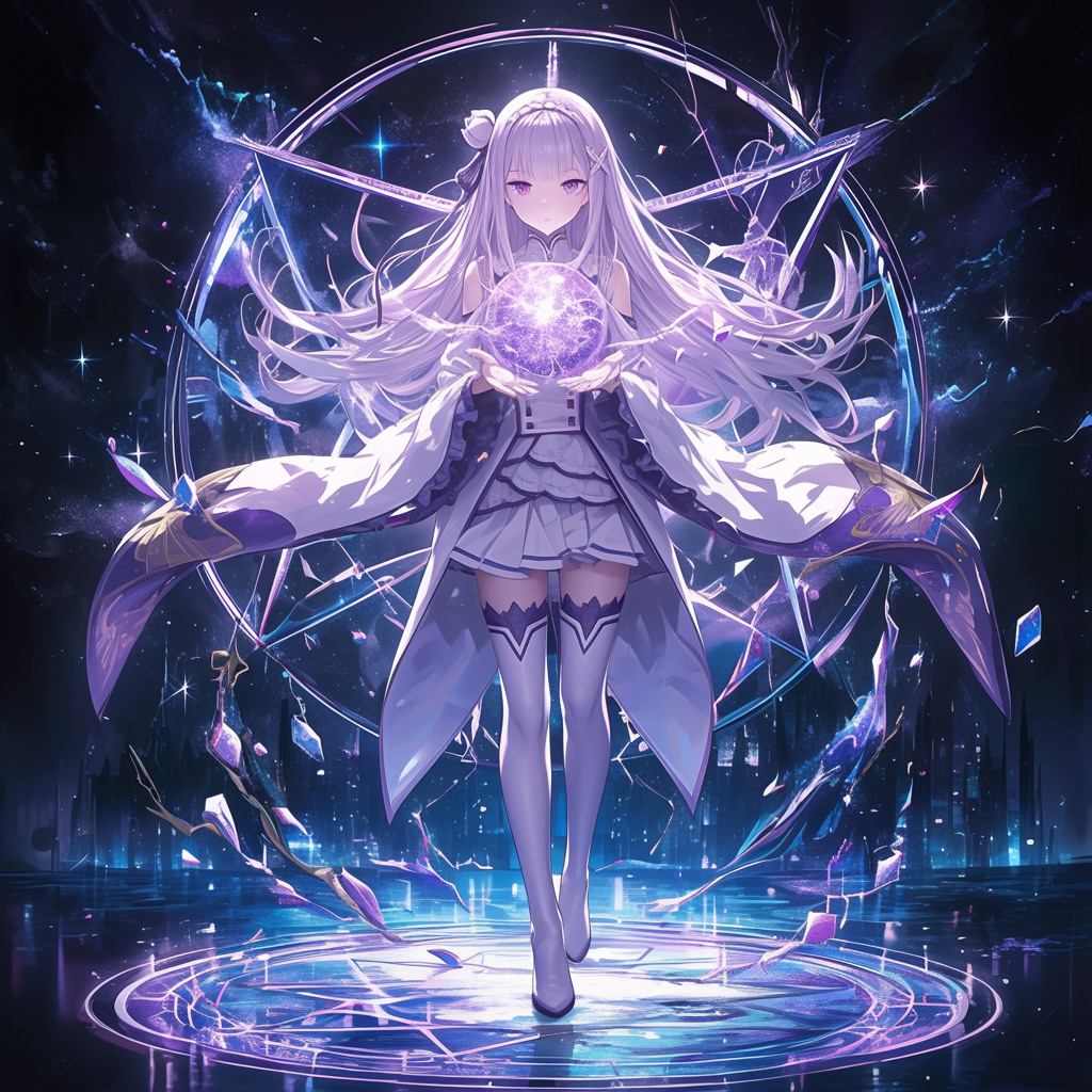 [AI] 艾蜜莉亞 AND 雷姆 - niravaabhas的創作 - 巴哈姆特