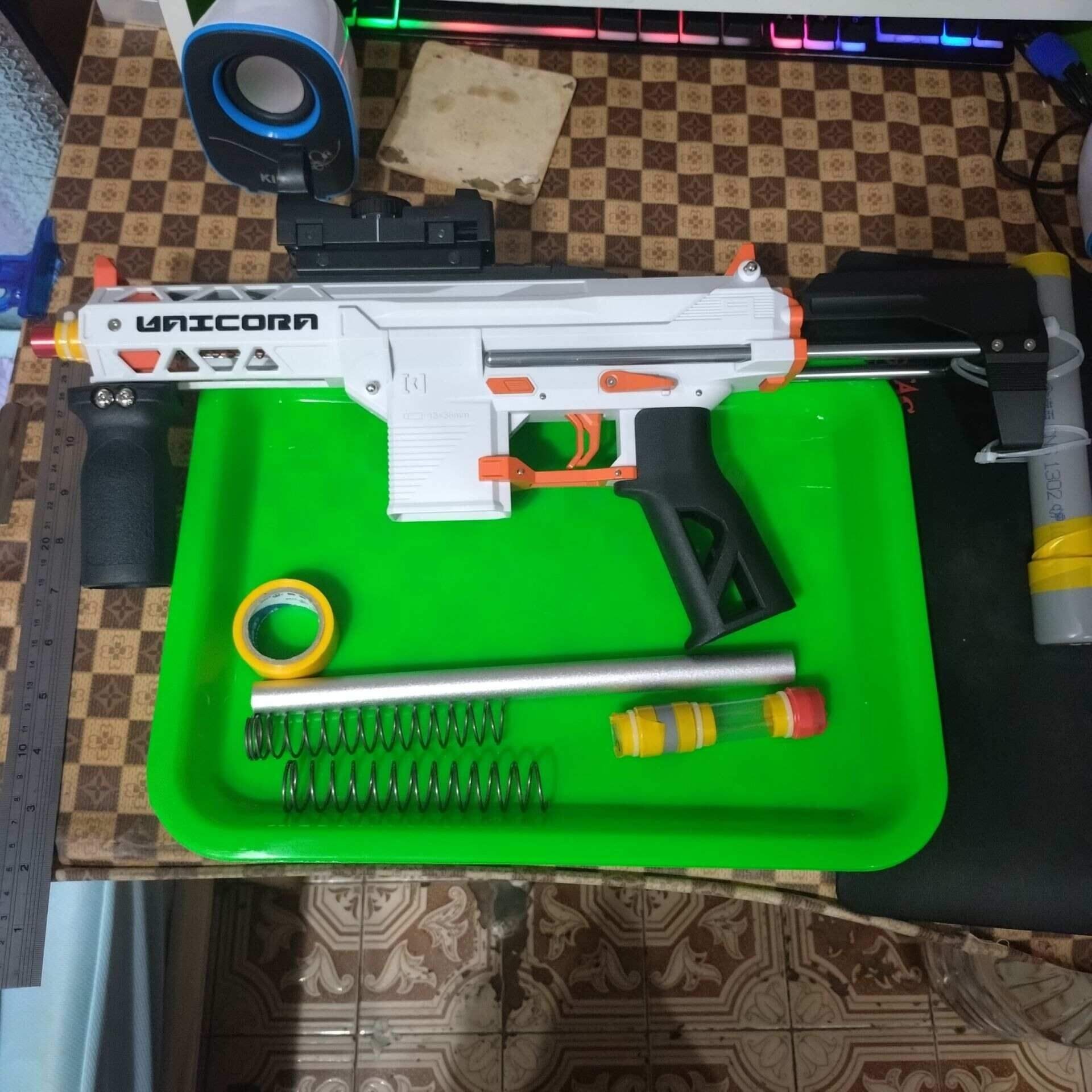 NERF/軟彈發射器_小月亮獨角獸發射器(KM9)彈簧槍管改裝紀錄_2024-11-24 - deanwang08的創作 - 巴哈姆特