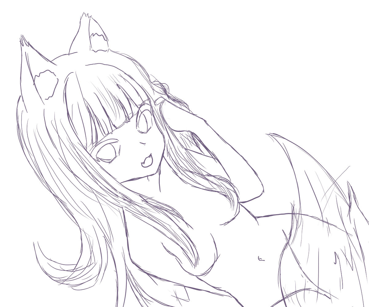 【塗鴉】《狼與辛香料》赫蘿 - lushipha的創作 - 巴哈姆特