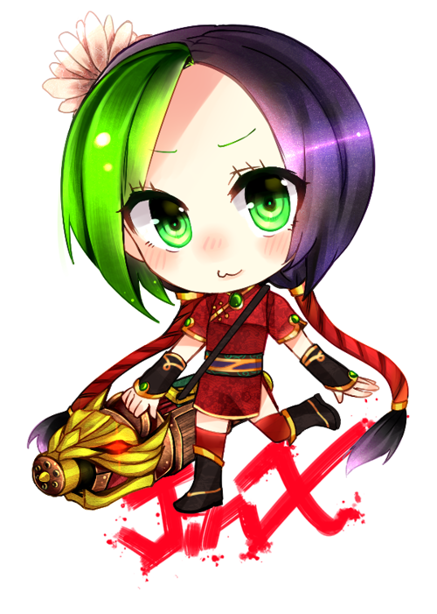 【LOL】Firecracker Jinx Q版 - happy51408的創作 - 巴哈姆特