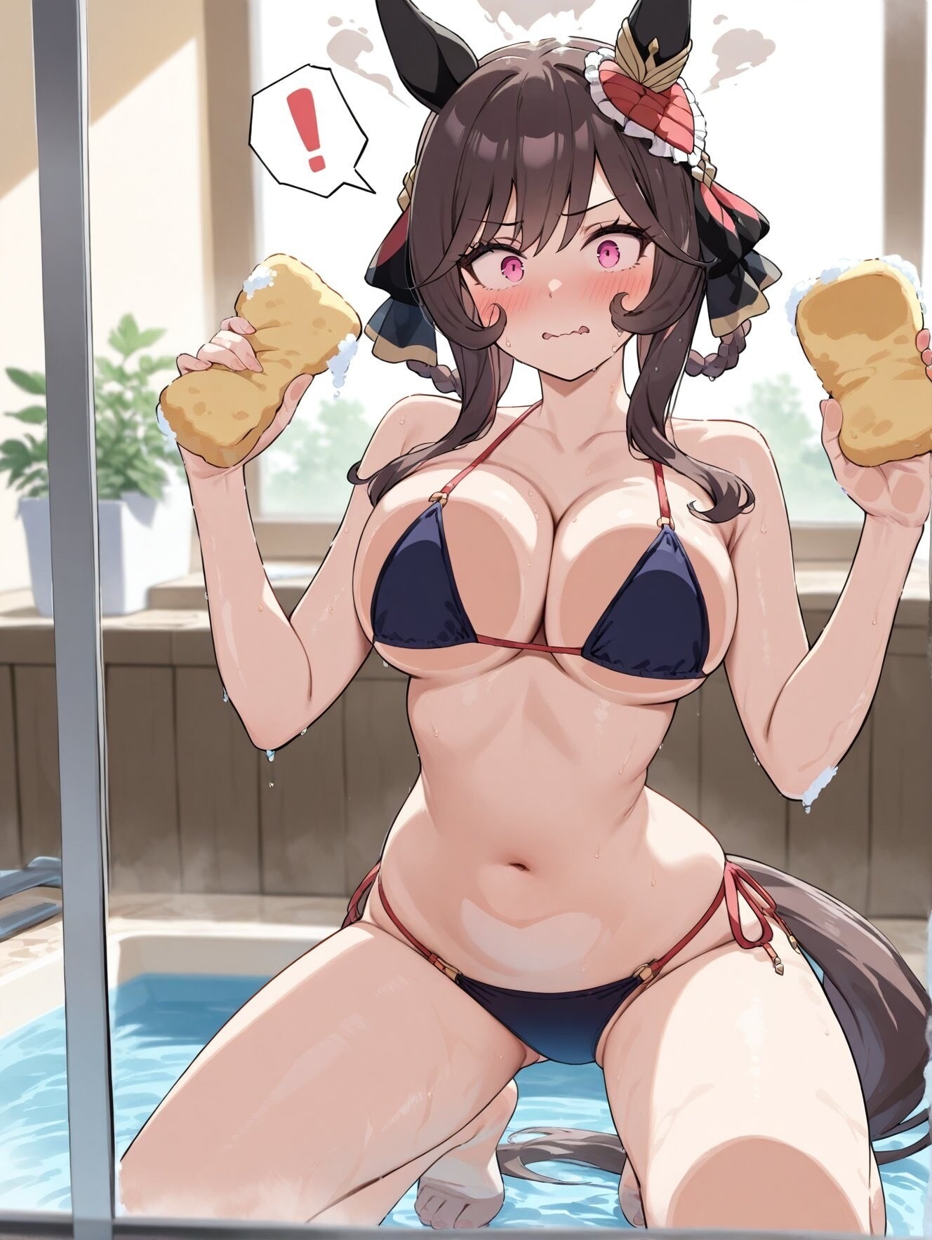 被發現正在偷偷清洗浴室的貴婦人 - wataruse的創作 - 巴哈姆特