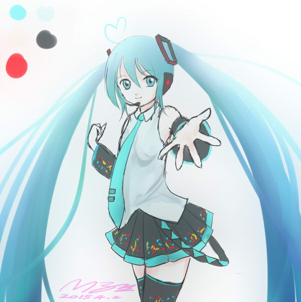 [初音繪]MIKU V3塗鴉 - MAXFT2的創作 - 巴哈姆特