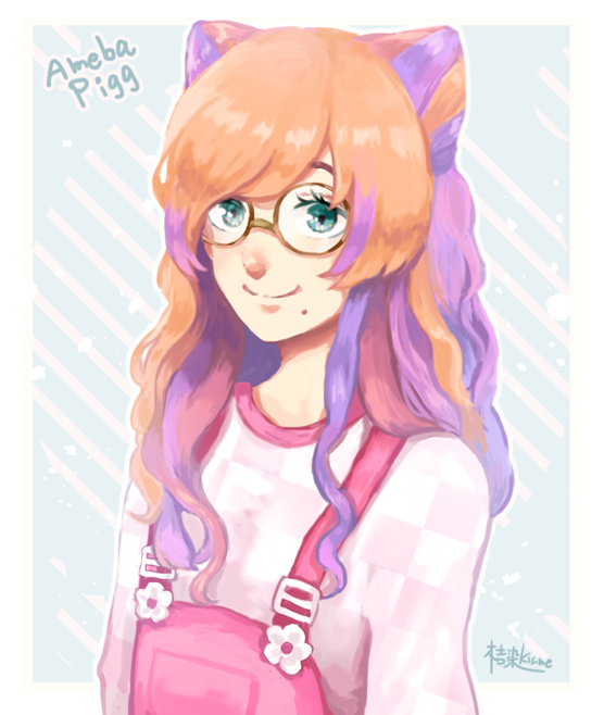 【Speedpainting】Ameba Pigg搭配 - nishiki27的創作 - 巴哈姆特