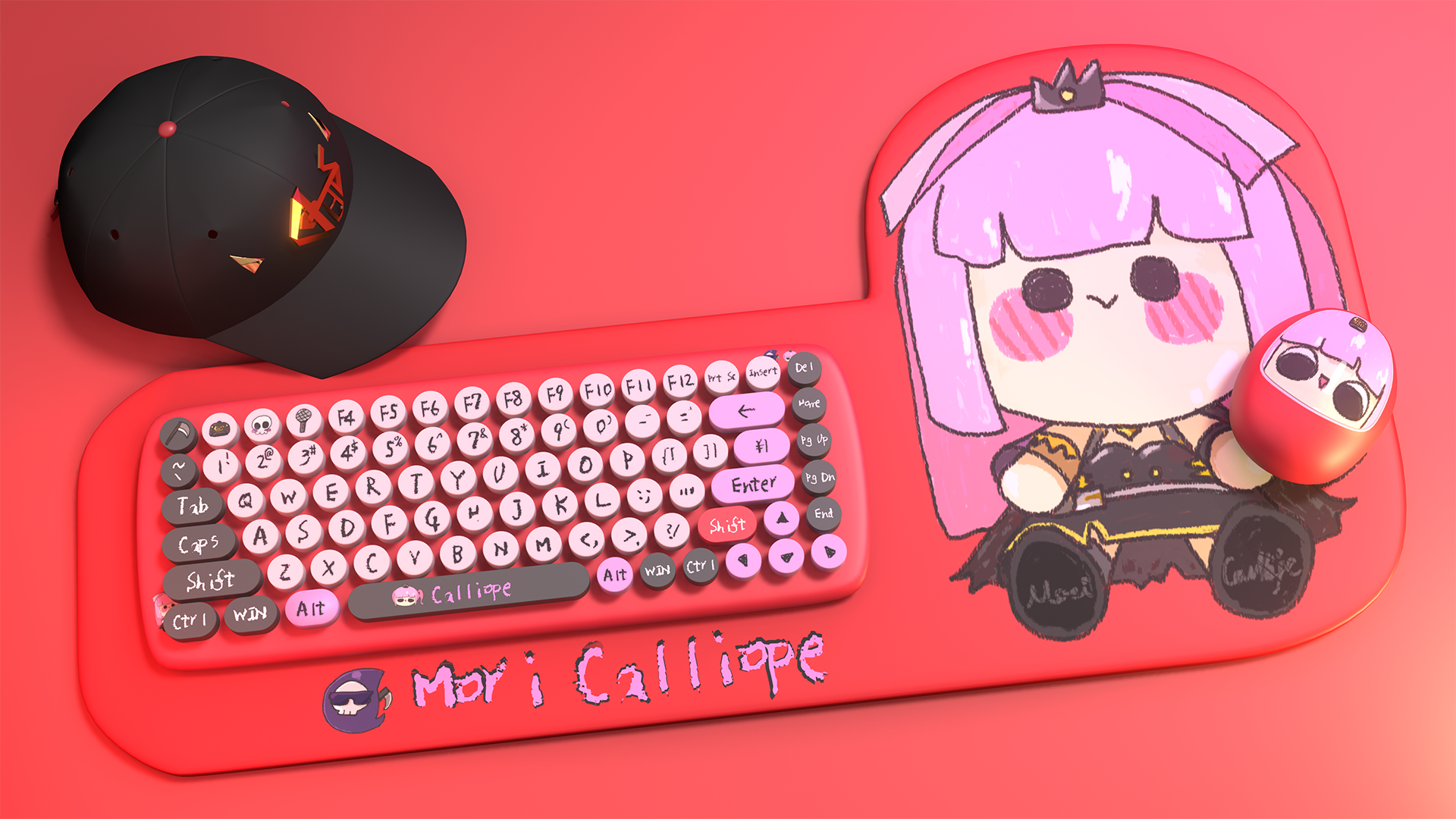 【二創3D】Calli鍵盤組 - aekly268的創作 - 巴哈姆特