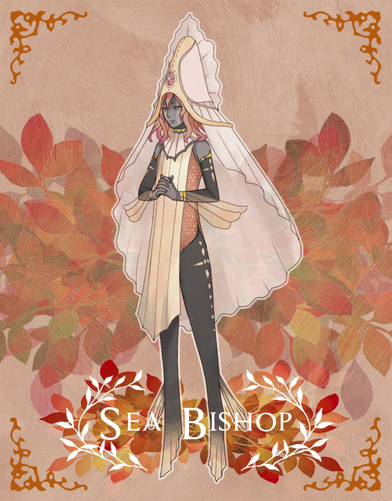 【魔物郎】主教魚 (Sea Bishop) - ivylin51的創作 - 巴哈姆特