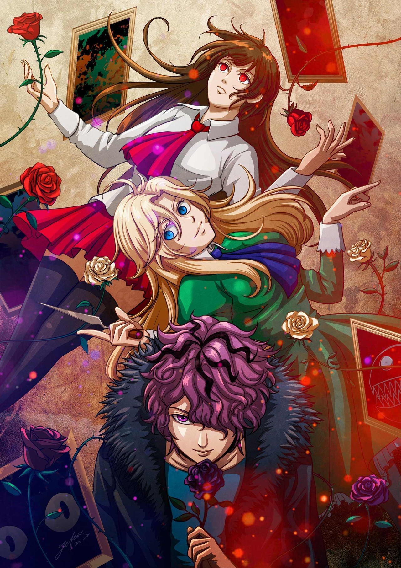 《Ib重製版》插畫大賽_Ib all star!!! - ixmomoco的創作 - 巴哈姆特