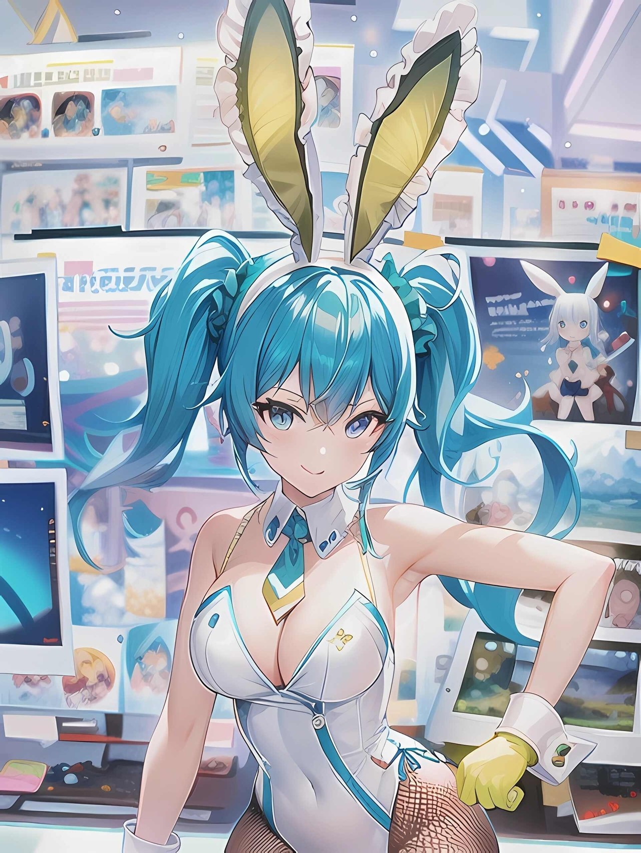 【AI繪圖】初音ミク BiCute Bunnies - howardwht的創作 - 巴哈姆特