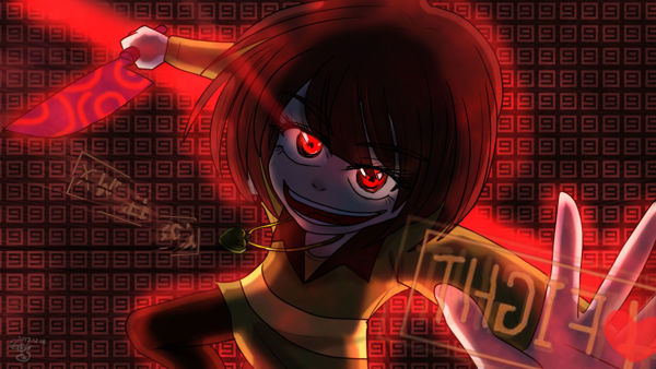 (劇透)Undertale Chara 屠殺路線-不予憐憫(慈悲)的一擊 - rotes0083的創作 - 巴哈姆特