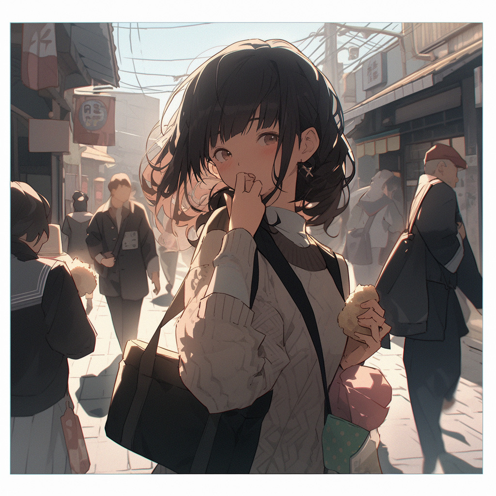 [AI] 街景X少女 - niravaabhas的創作 - 巴哈姆特