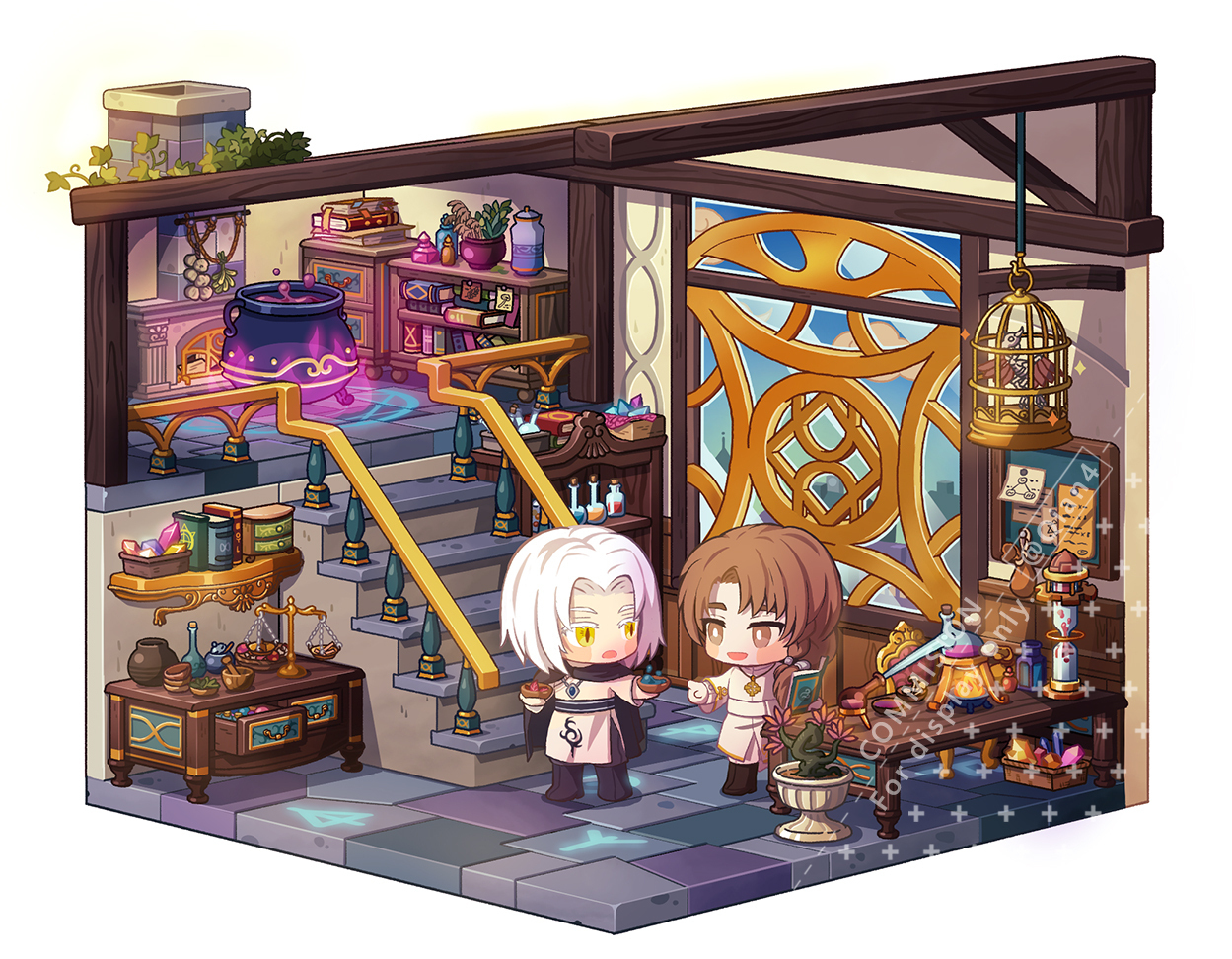 ｜插畫／驚喜包｜小小商店Plus-錄音室&古典煉金工坊 - chanya017的創作 - 巴哈姆特