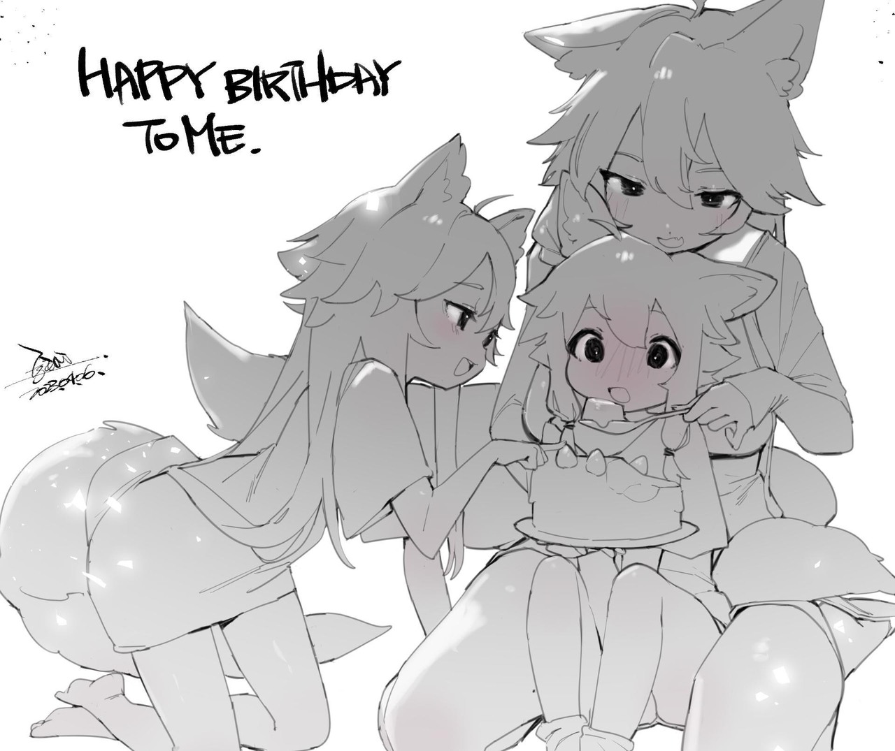 [達人專欄] 【EJAMI】日常向繪畫252-祝我生日快樂 - o91196788414的創作 - 巴哈姆特