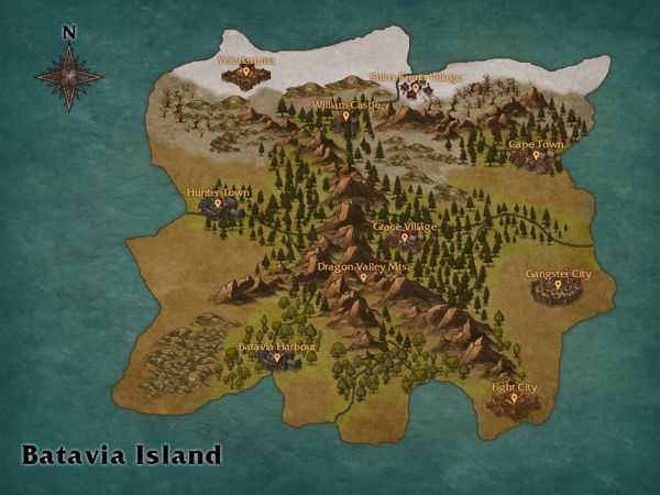 FBS設定 － 巴達維亞島（Batavia Island）地圖 - s17896512的創作 - 巴哈姆特