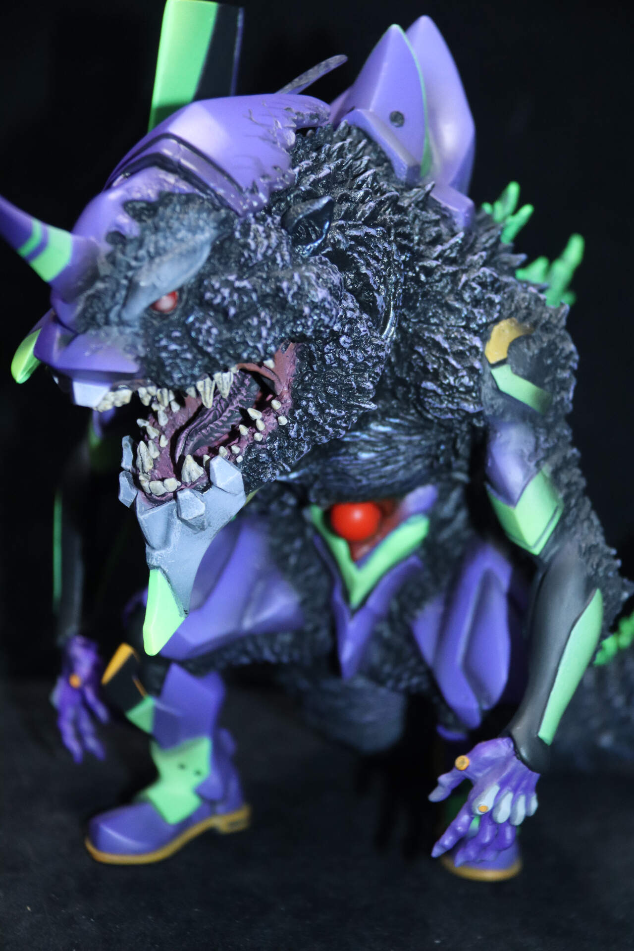 G細胞入侵!初號機爆走覺醒!X-PLUS Q版 哥吉拉X福音戰士 初號機G 覺醒! - x95136817的創作 - 巴哈姆特