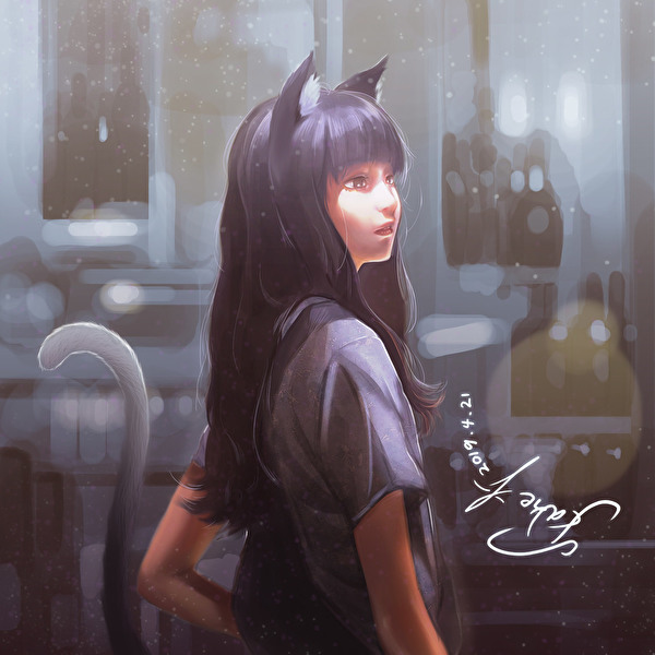 [達人專欄] 【Practice Painting】 Catgirl - fatearia1995的創作 - 巴哈姆特