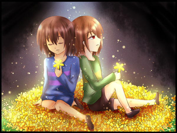 【Undertale】Frisk & Chara - fu4987425的創作 - 巴哈姆特