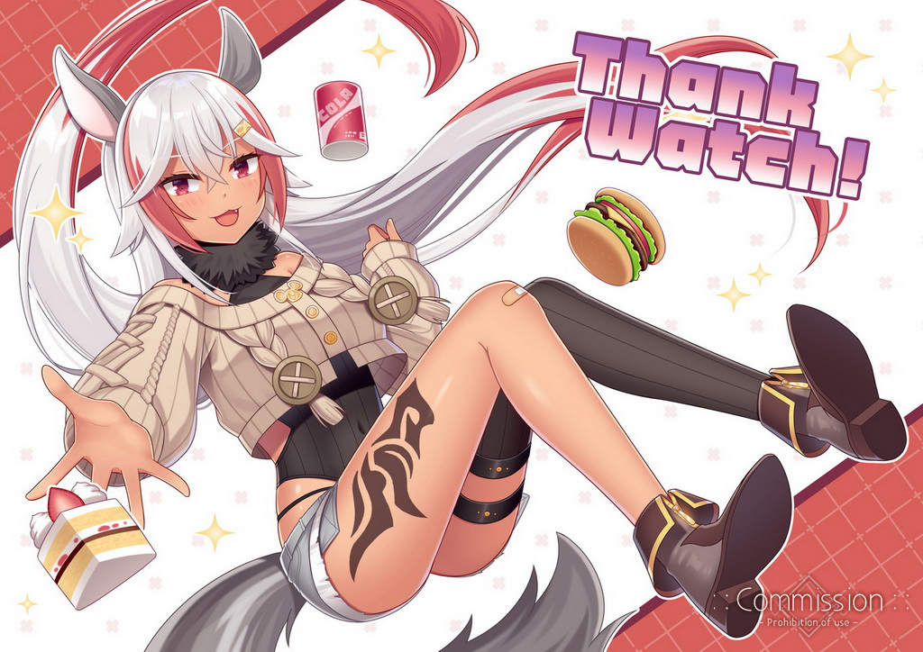 [達人專欄] 【塗鴉】Vtuber祈菈結尾插圖 - fliris003的創作 - 巴哈姆特