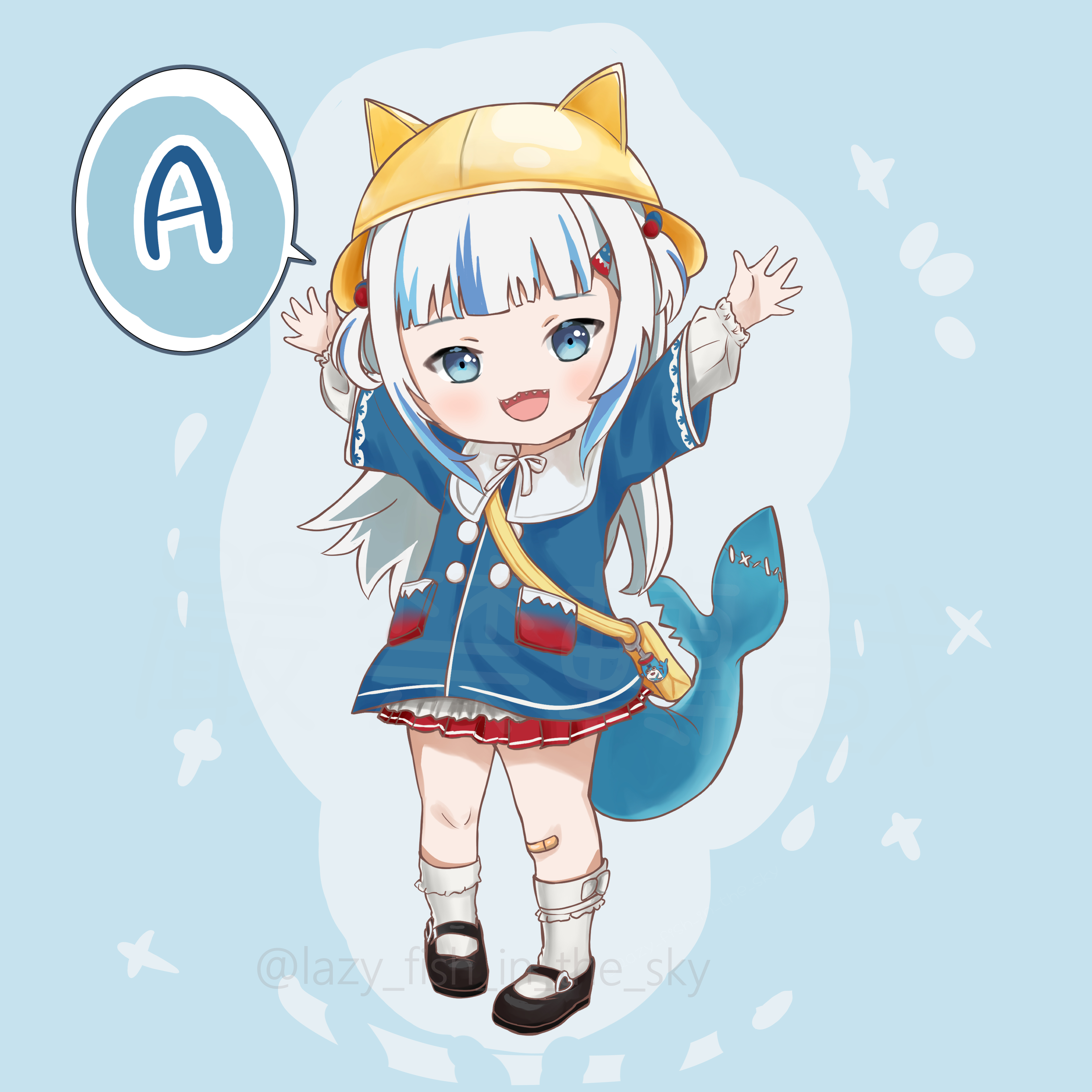 [Q版] Gawr Gura - g25234267的創作 - 巴哈姆特