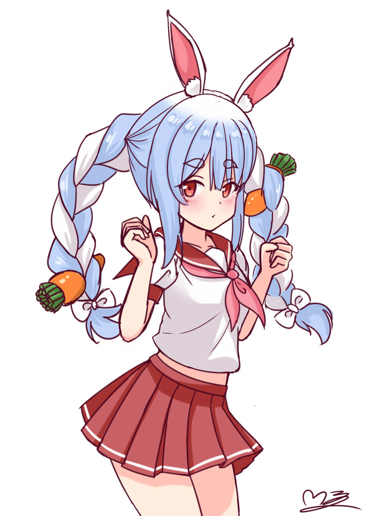 塗鴉繪-兔兔PEKO水手服w - maxft2的創作 - 巴哈姆特