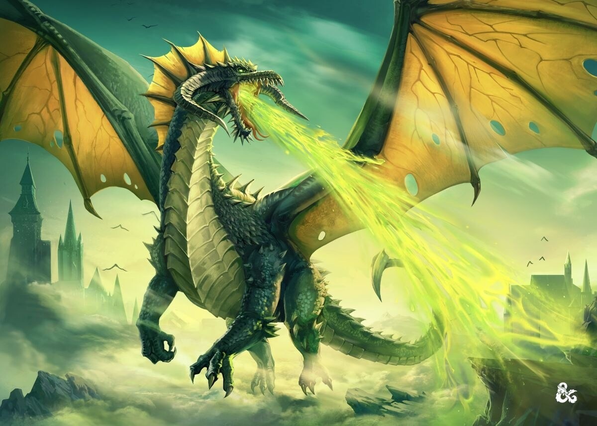 DND色彩龍生態考察-黑龍 - asdasd02tw的創作 - 巴哈姆特