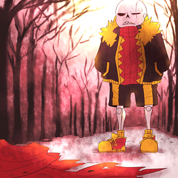 【繪】Underfell(*注意刀，兄弟向) - aoten0722的創作 - 巴哈姆特