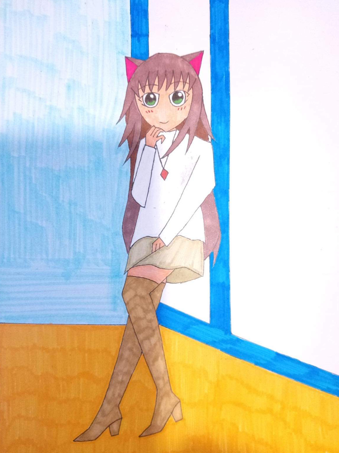 【動作練習】2022.11.20 靠牆站姿 15 - owy840205的創作 - 巴哈姆特