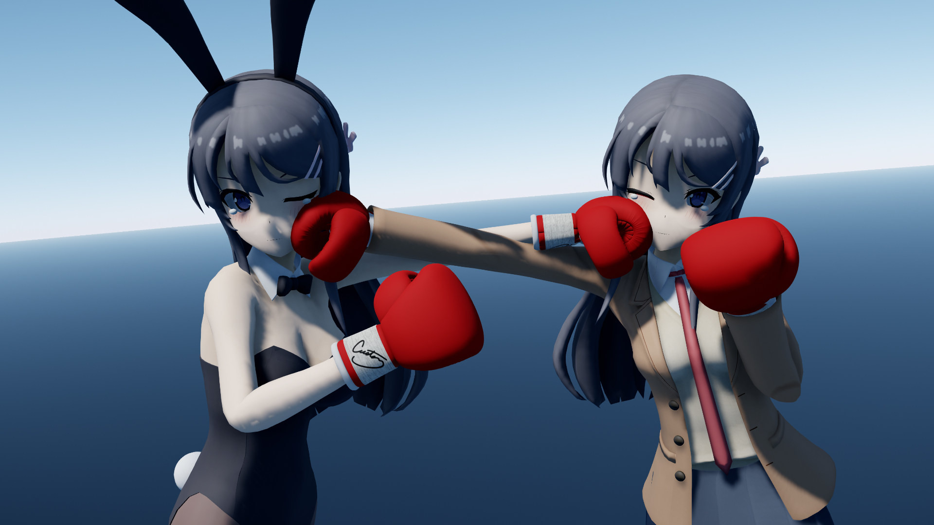 【MMD】JK麻衣さん vs バニーガール桜島先輩(中字/英字CC) - boxing0407的創作 - 巴哈姆特