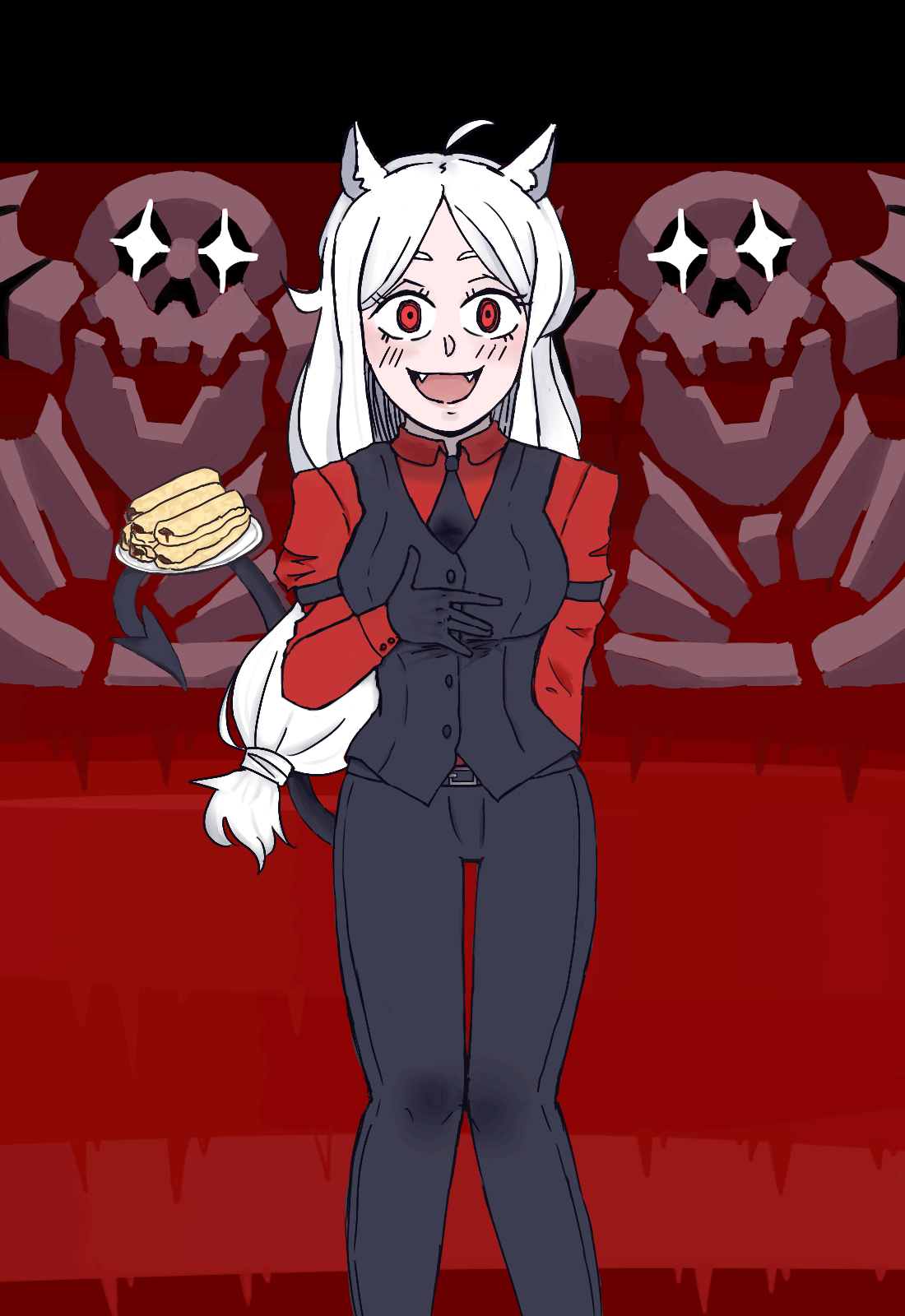 Helltaker三頭犬 - calor的創作 - 巴哈姆特