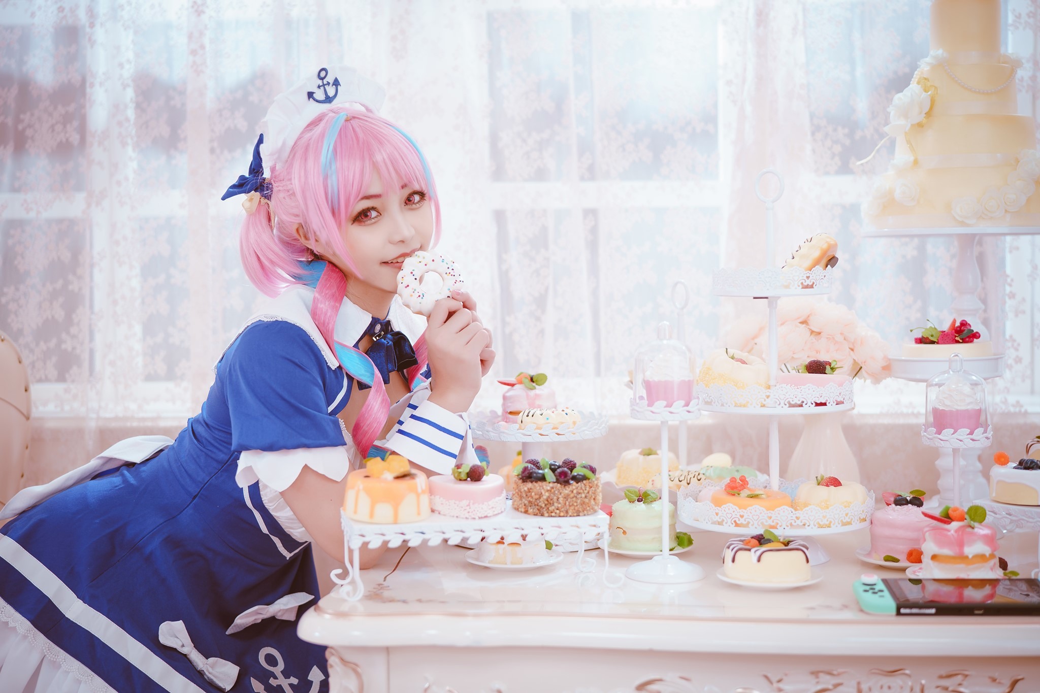 【Cosplay】- Vtuber Aqua - zkg8nyadqd的創作 - 巴哈姆特